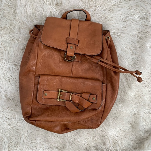 Frye | Bags | Frye Kayla Knotted Backpack Nutmeg Leather Nwot Retails ...